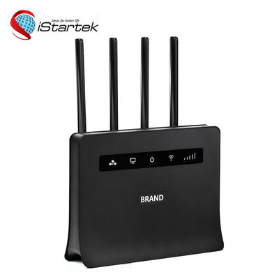 300mbps OEM 200Meter Range 4 Port Home 4G Wireless Router / Lte Wifi Router